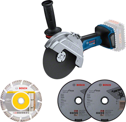 PRO HEAVY DUTY GWS 18V-180 P Cordless Angle Grinder | Bosch Professional