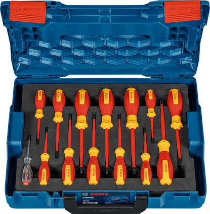 VDE Screwdriver Set mixed 14pc Combo Kit | Bosch Professional