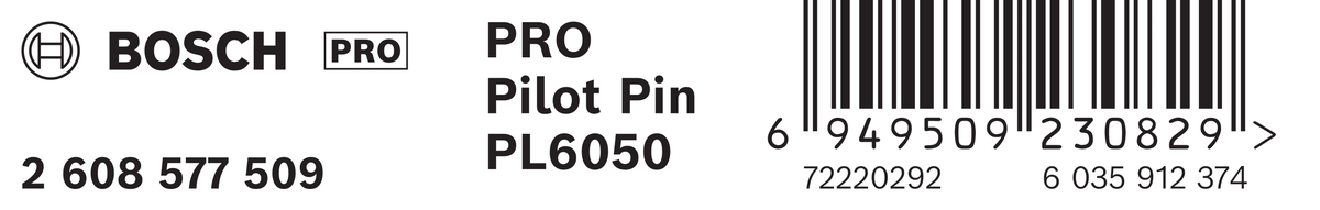 PRO Pilot Pin for PRO Metal TCT Annular Cutter - Bosch Professional
