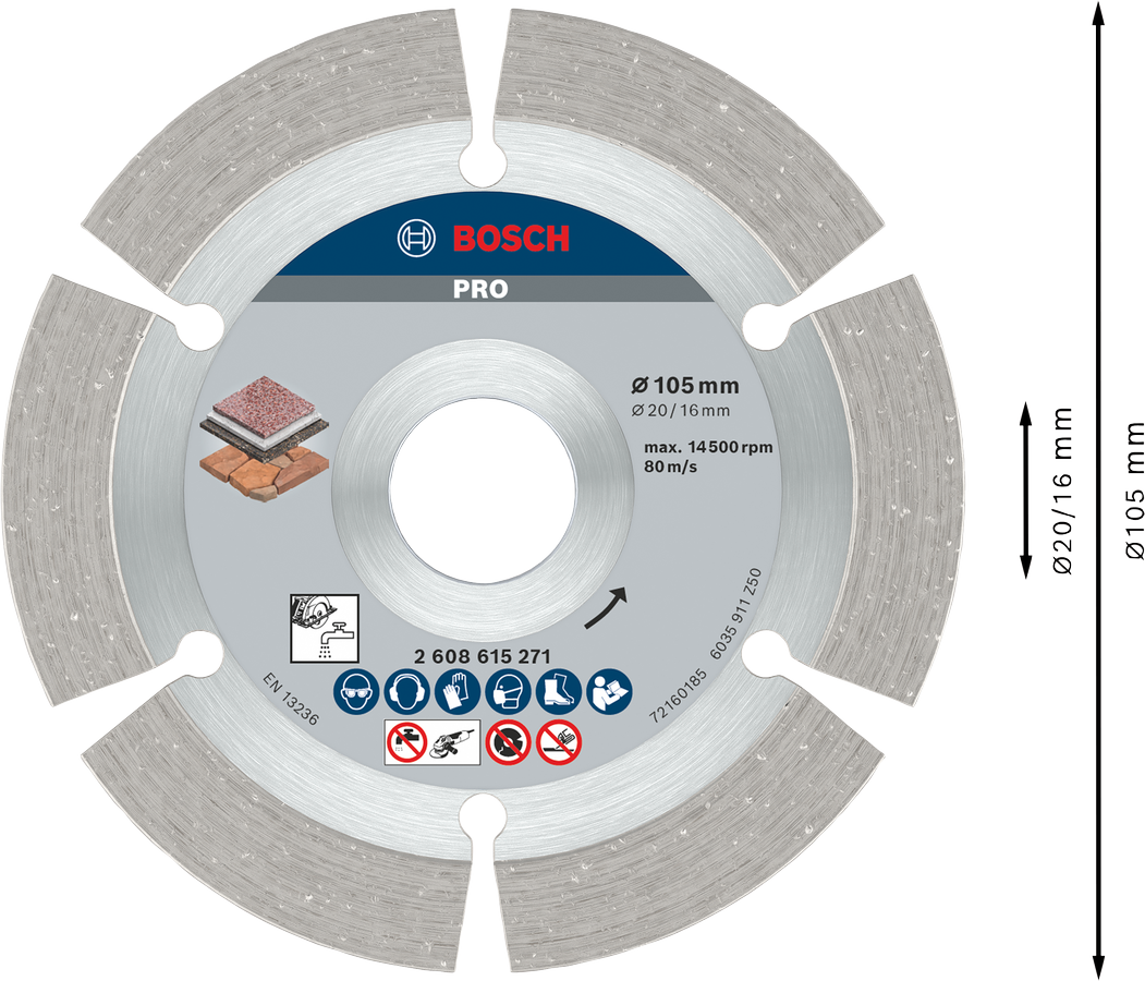 PRO Stone Diamond Cutting Disc - Bosch Professional