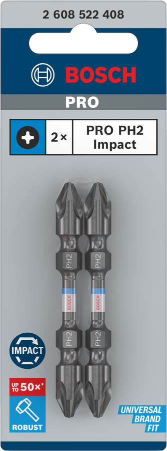 PRO Impact Long-Groove Double-Ended Bit - Bosch Professional