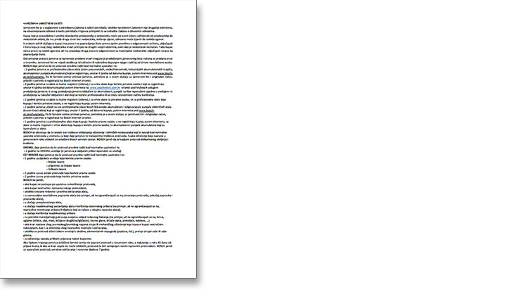 Service Information | Bosch Professional